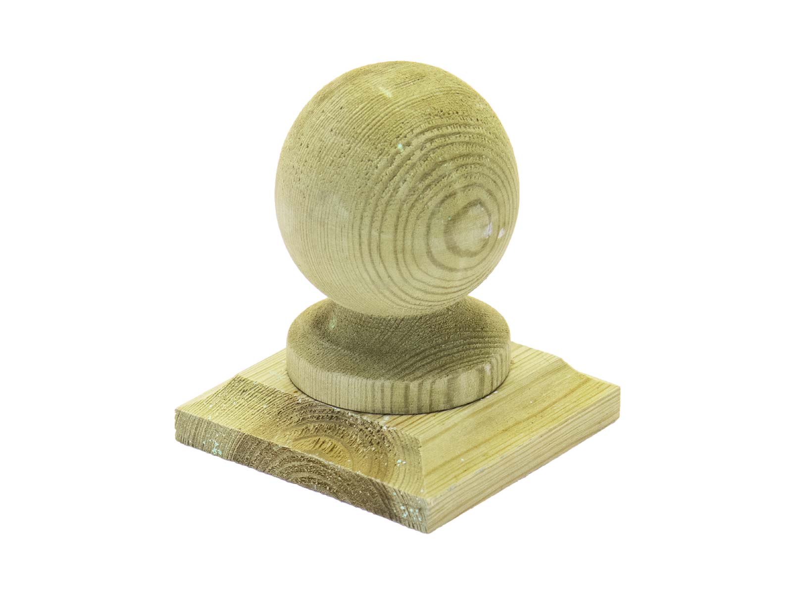 100 x 100mm Wooden Post Cap & Finial - Green - Postsaver Shop