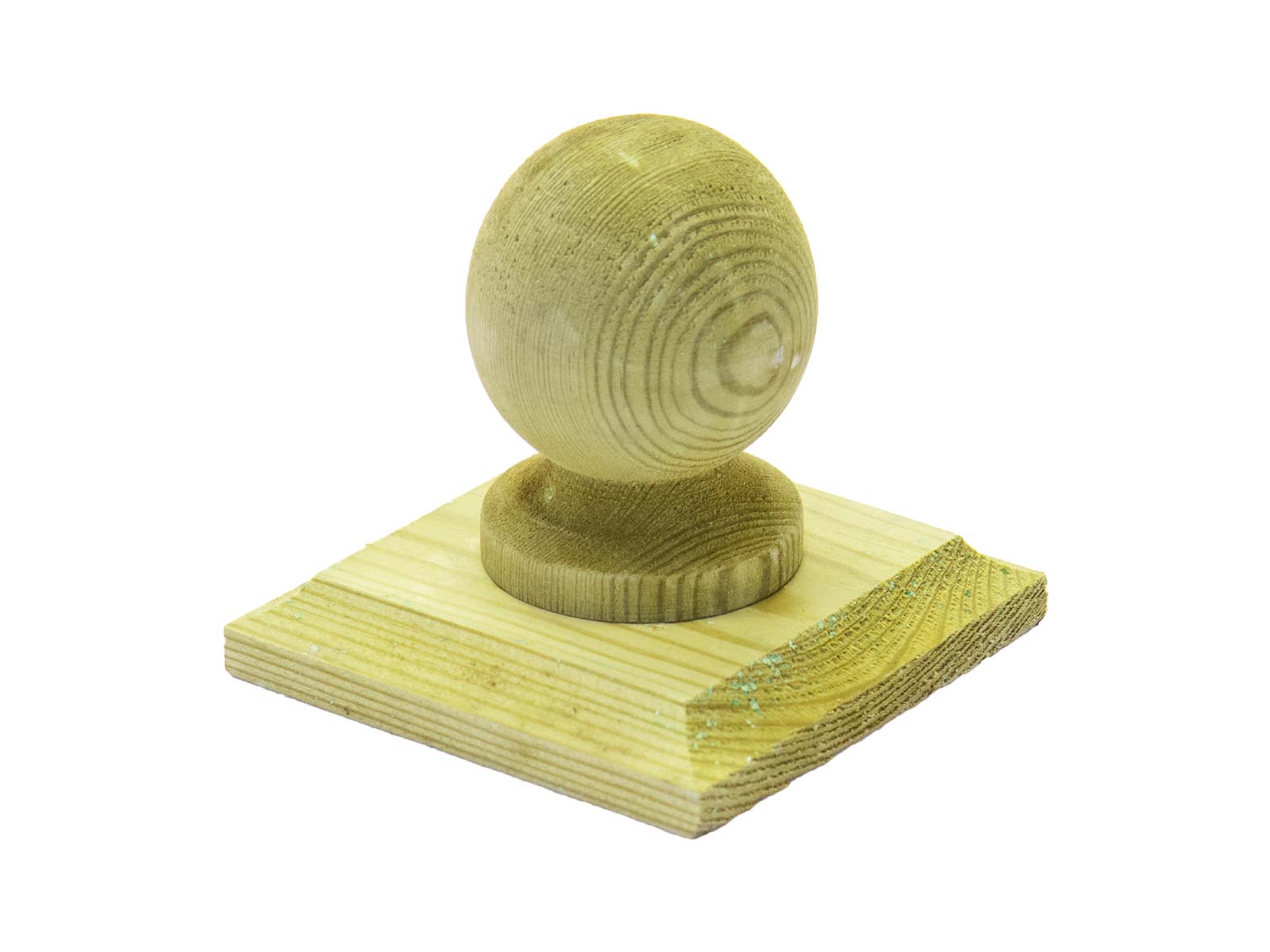 120 x 120mm Green Treated Post Cap & Finial - Postsaver Shop